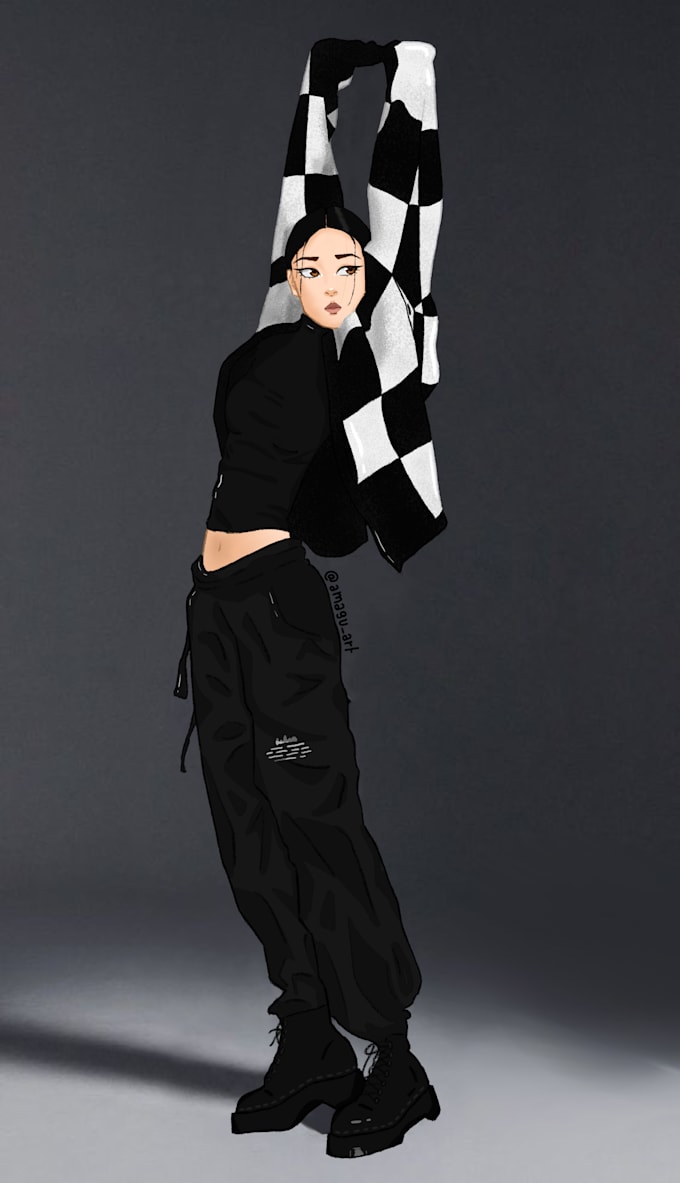 Draw a nice avatar or fanart character by Amy_edition | Fiverr