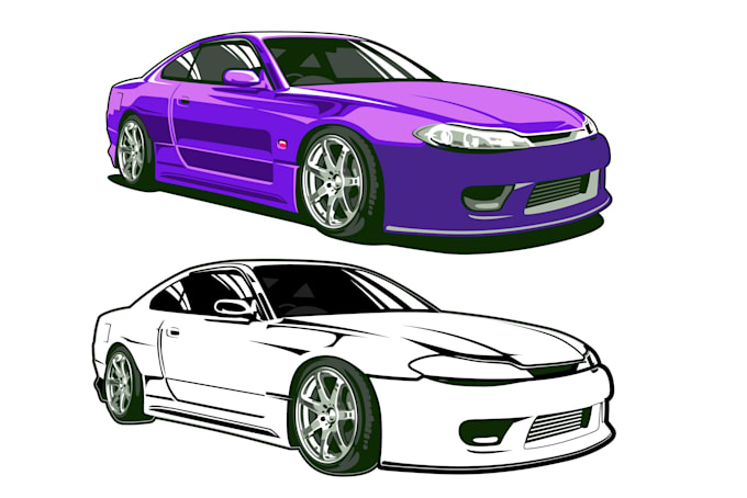 Create professional car vector tracing for your design needs ...