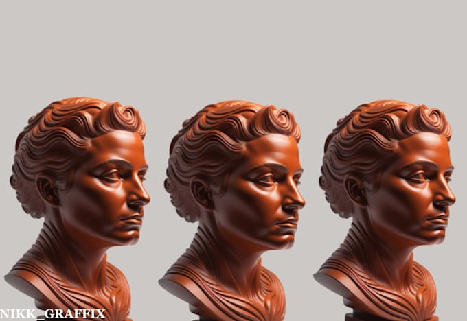 Create 3d bust model, 3d head model, 3d printing,3d model, 3d face, 3d ...