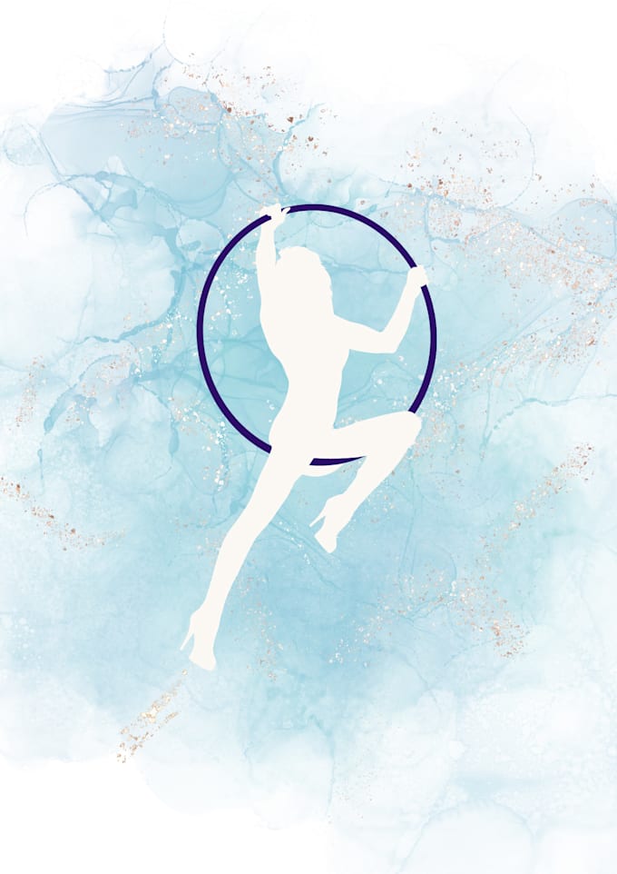 Draw illustration of aerial hoop silk pole poses by Pdesignbyahs | Fiverr