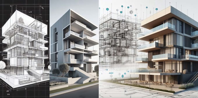 Create 3d model from 2d floor plans, elevations, sections by Mr3d ...