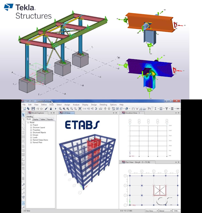 Concrete, steel and timber structure design in etabs, sap2000, staadpro ...