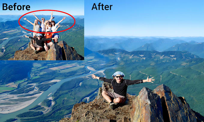 Remove object, person, shadow from photos within an hour by Suhag_miah | Fiverr