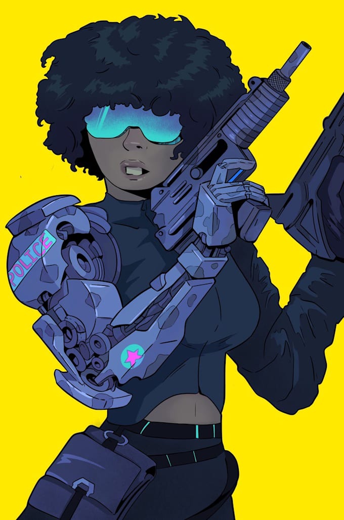 Create A Cyberpunk Character For You By Loudavis Fiverr