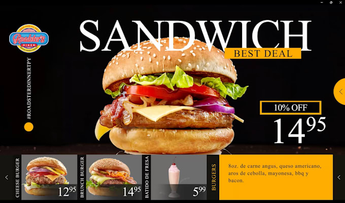 Create a professional 3d animated menu for your restaurant by Gianmiker ...