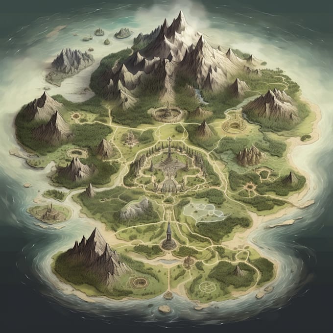 Create Your Fantasy Map World Map Battle Map For Dnd Etc By Aletlaauw