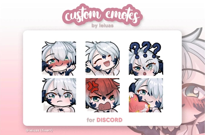 Draw custom emotes for twitch or discord by Leiuas | Fiverr