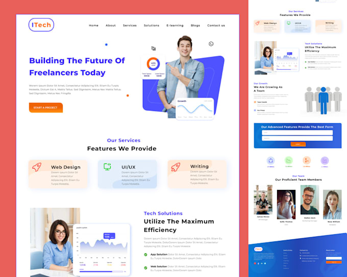 Do figma website design, website uiux design, figma design, adobe xd, psd by Uiux_mary | Fiverr