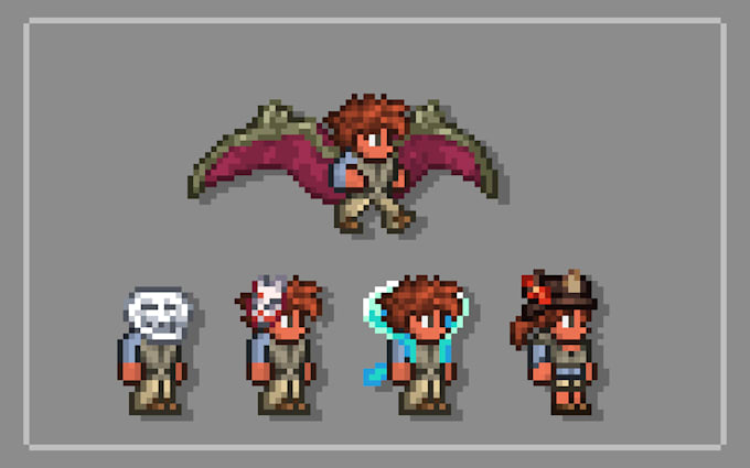 Create custom armor and vanity sprites for terraria by Orizyn | Fiverr