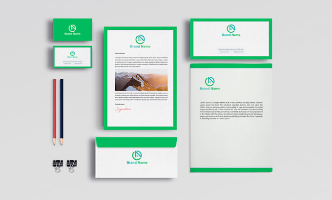Simple logo and brand identity design with branding kit by Wavevector33 ...