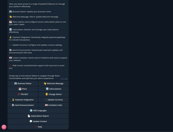 Create telegram subscription bot by Mazharali2021 | Fiverr Create telegram subscription bot by Mazharali2021 | Fiverr