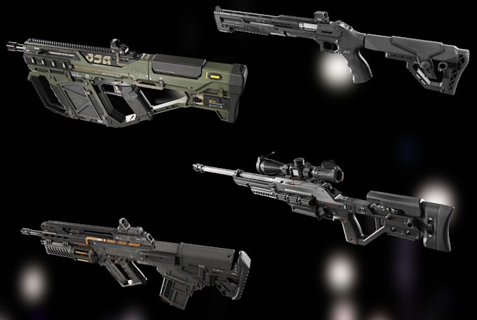 Create aaa 3d game assets optimized for unity n unreal engine by ...