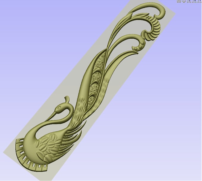 Make 3d models for wood carving cnc by Shoaibaslam361 | Fiverr