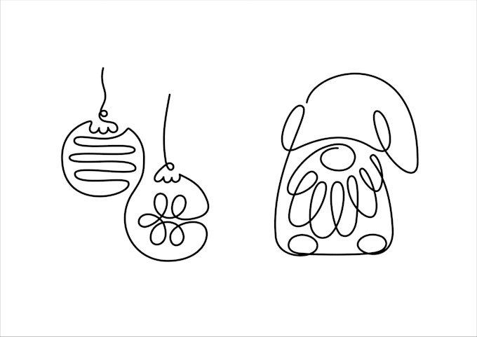 Draw vector line art illustration by Nataliillar | Fiverr