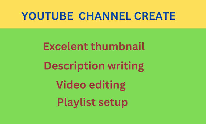 Create, setup and manage unique youtube channel by Sangitamohajan | Fiverr