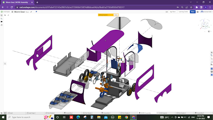 Teach you onshape cad software completely with assembly animations by ...
