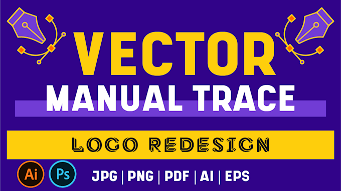 Edit logo, redraw, redesign, vectorize, modify, convert to vector file ...