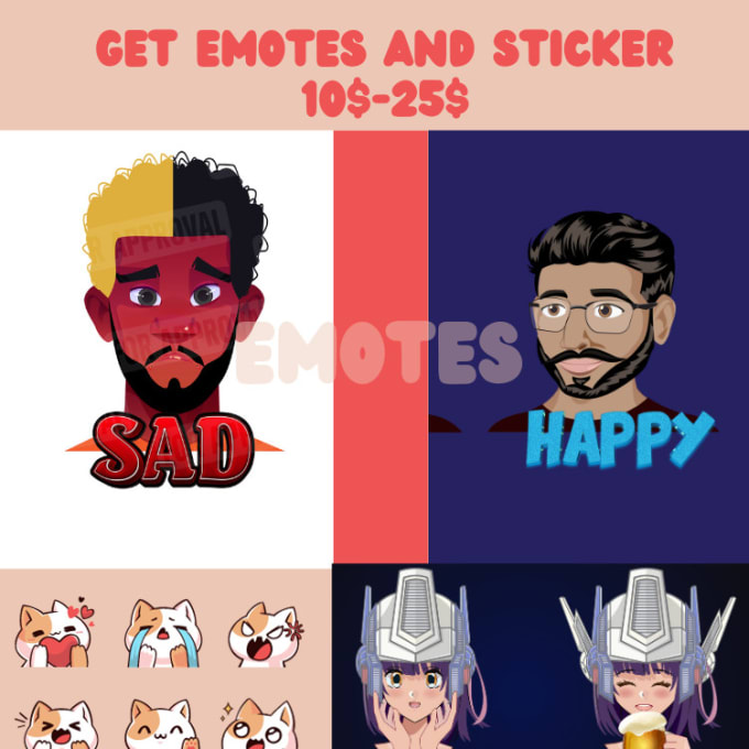 Do Custom Telegram Sticker Furry Style Twitch Emotes Or Emotes By