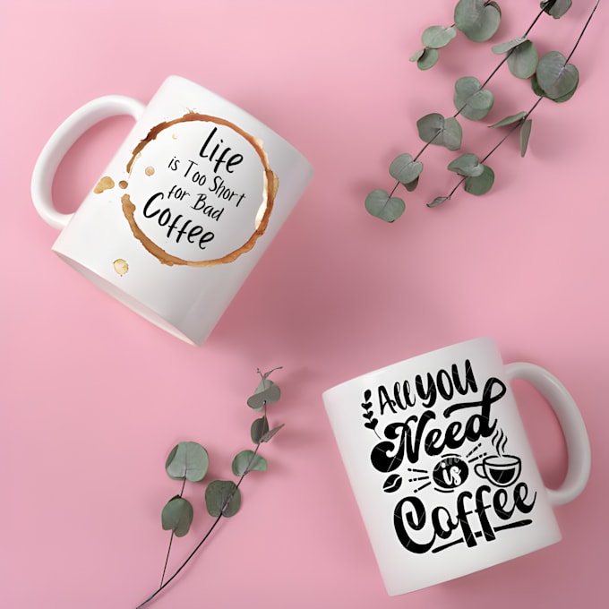 Create a custom coffee mug design by Kakashixgojo | Fiverr