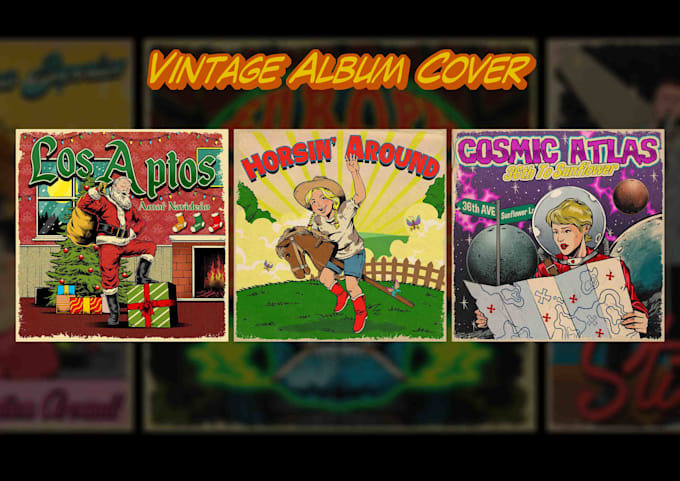 Make vintage or retro album cover by Desperadodesign | Fiverr