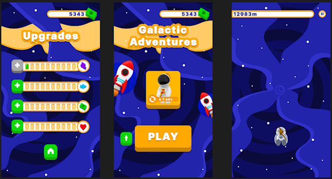 Create amazing game ui and ux designs by K1ngg_ | Fiverr