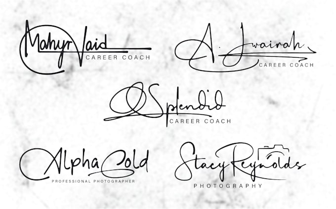 Create handwritten, scripted, and cursive signature logo by ...