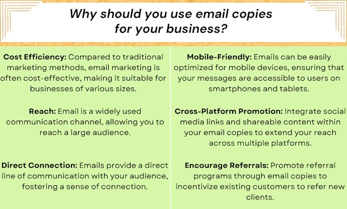 Craft powerful email copies that will charm your customers by ...