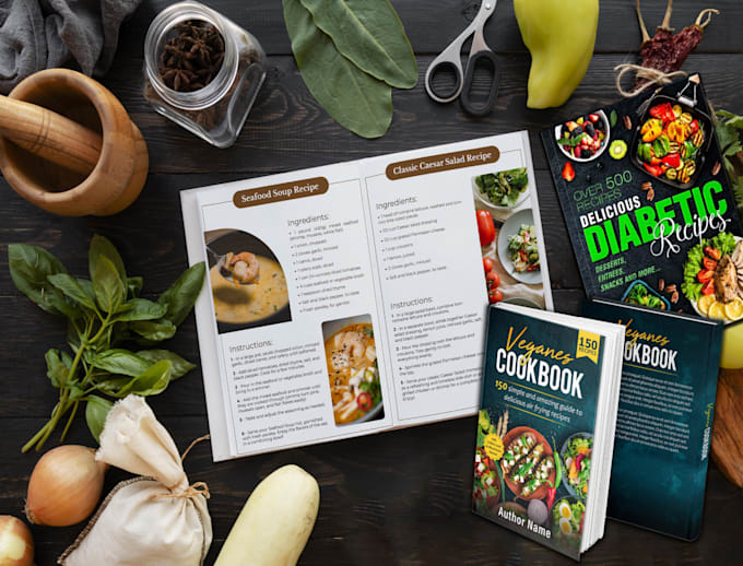 Prepare you to publish cookbooks with covers and interiors for kdp by ...