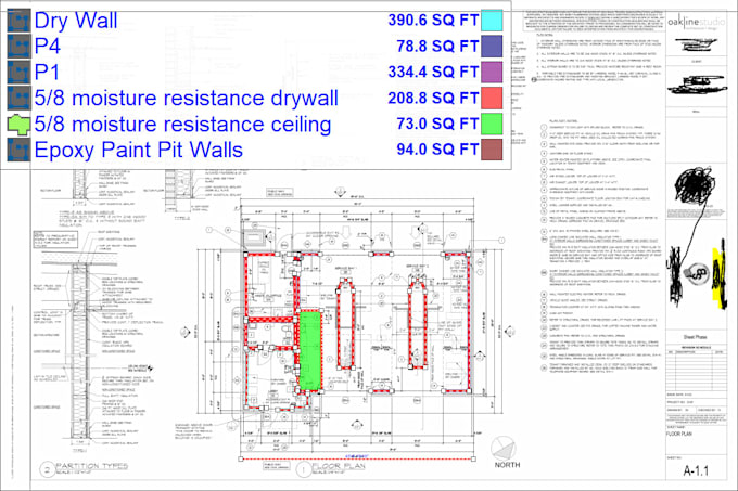 Drywall framing takeoffs and construction estimation by Saadsehrai | Fiverr