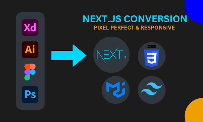 Convert figma to next js, psd to html, xd to next js with material ui by Shairyarlakhany | Fiverr