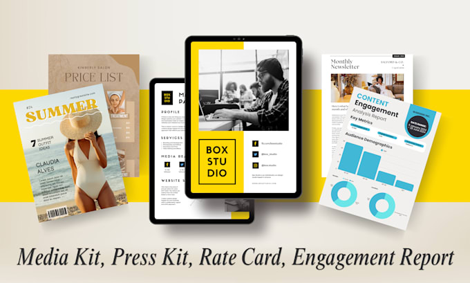 Design electronic media kit press kit sell sheet epk by Nazibulfaridar ...