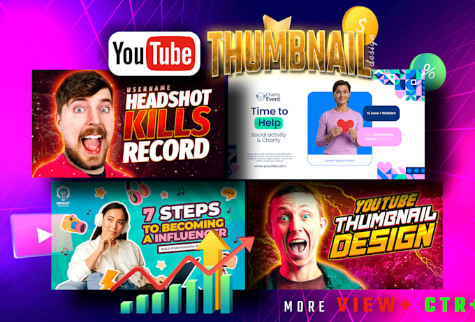 Design high converting youtube thumbnail by Fatema_ja | Fiverr