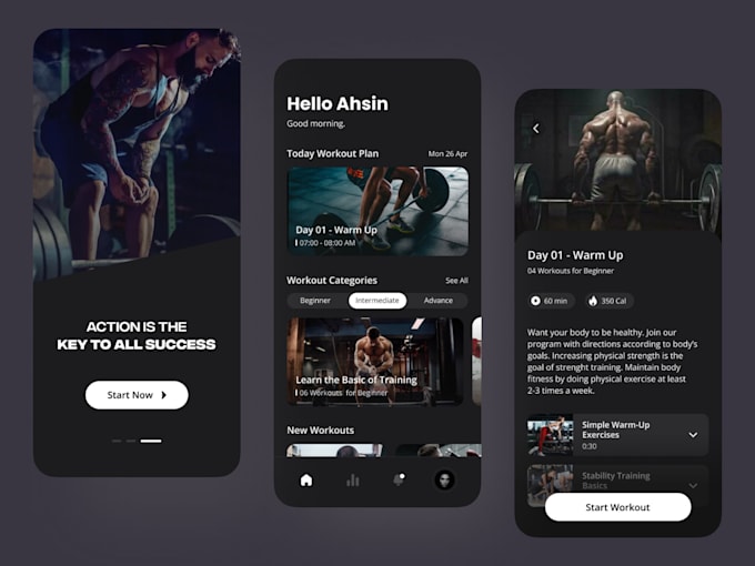 Design complete mobile app ui ux design and clickable prototype by Ui_app_launch | Fiverr