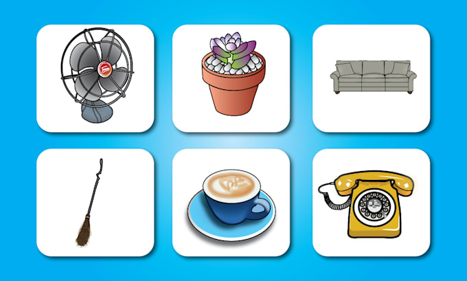 Draw any object clip art or illustration by Kholishaikal | Fiverr