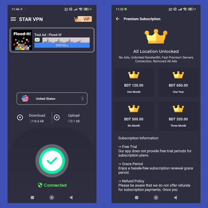 Create a professional vpn app with admin panel by Gnanesh023 | Fiverr