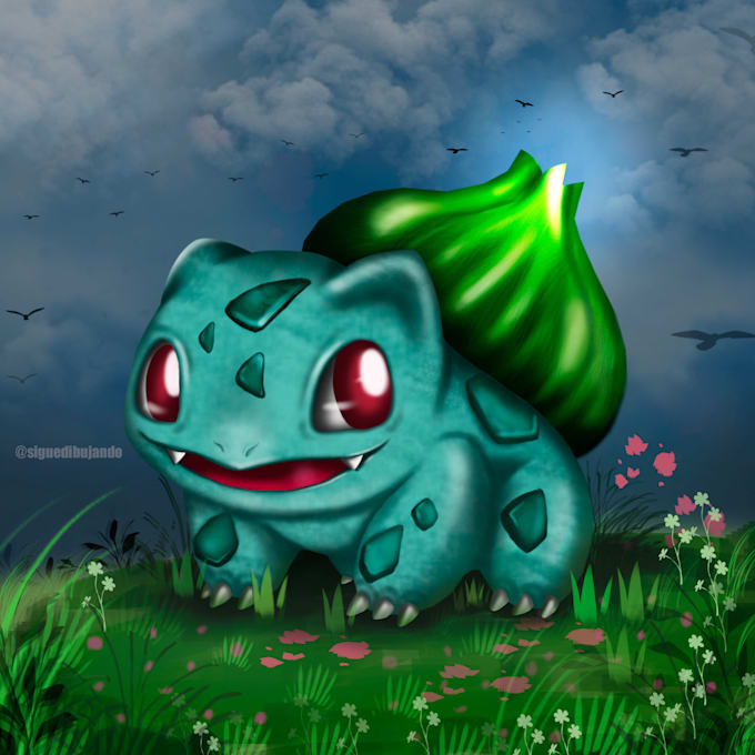 Realistic pokemon fan art illustrations by Siguedibujando | Fiverr