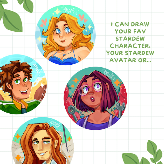 Draw your stardew valley character by Amdelie | Fiverr