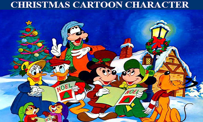 Draw a unique christmas 2d, 3d cartoon character, nft graphics design ...