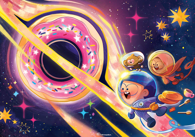 Draw super cute illustration by Chinwenjia | Fiverr