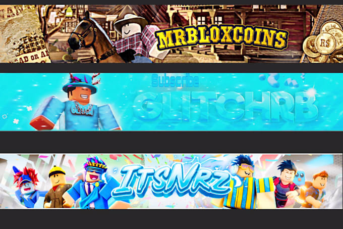 Design you an attractive roblox gfx youtube banner by Ismanor | Fiverr