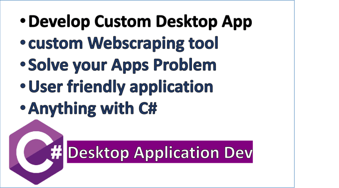 Develop desktop application for windows using c sharp by Radisha_bi ...
