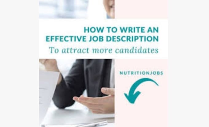 Write you an effective job description by Mayag384 | Fiverr