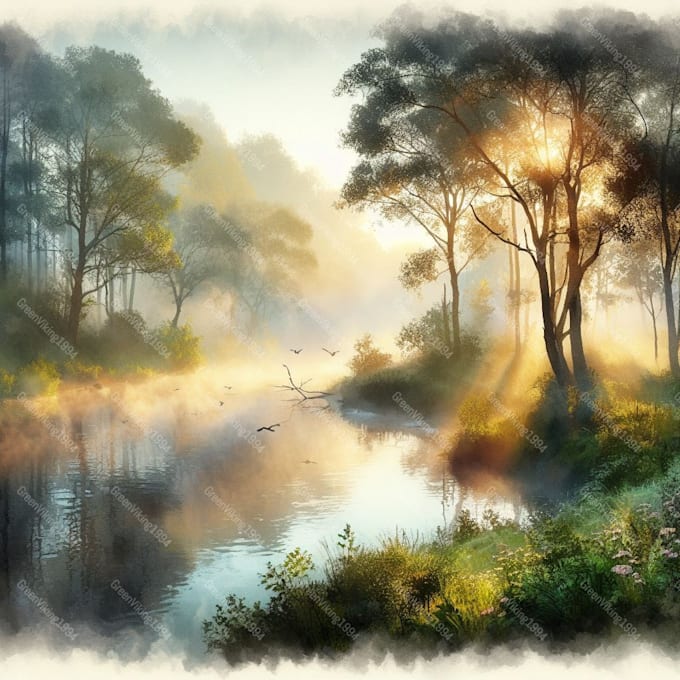 Create an art rendition of an environment or background by ...