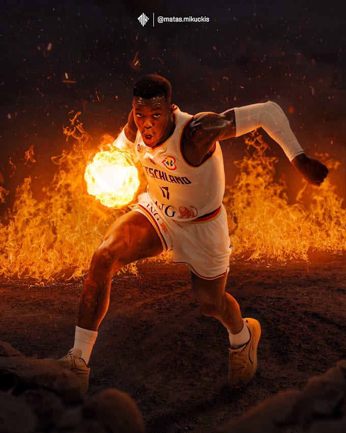 Design sports manipulation poster by Matasmikuckis | Fiverr