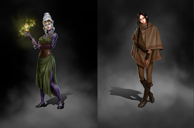 Draw your character for dnd or other game or story by Oksana_snch | Fiverr