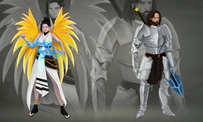 Draw your original fantasy character design by Silviu1438 | Fiverr