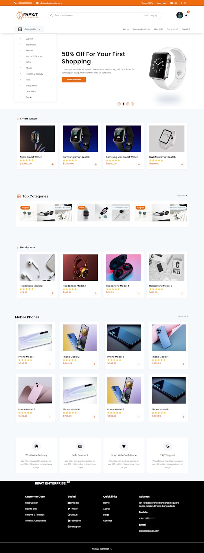 Mern stack developer with a passion for tailwind css by Globalitmaster | Fiverr