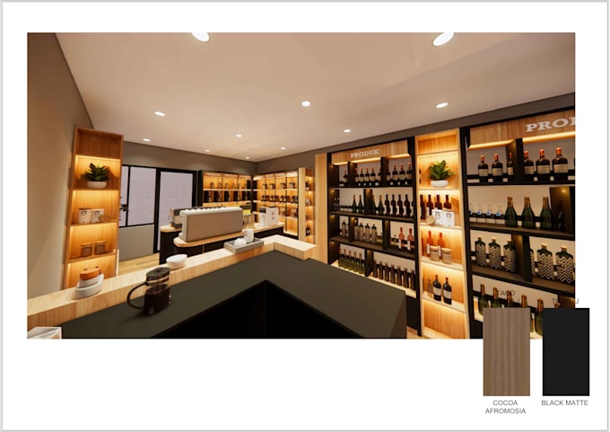 Custom shops furniture and layout 2d 3d with animations by ...