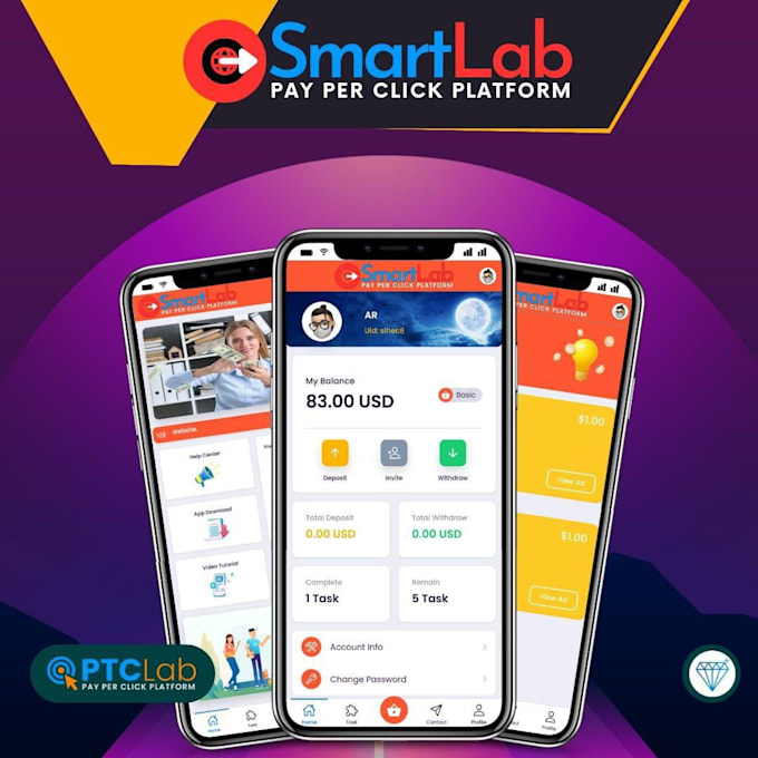 Creat responsive ptc investment website by Profelar | Fiverr Creat responsive ptc investment website by Profelar | Fiverr