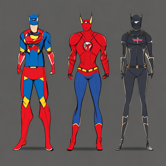 Draw your superhero character design by Vlodpie90 | Fiverr